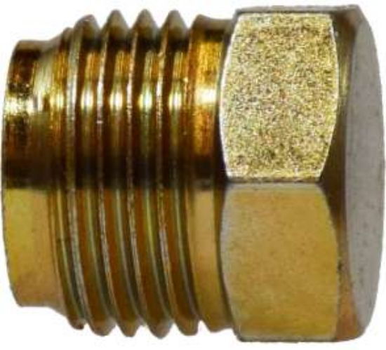 Midland - 12095 - 3/8 BRASS INVERTED Flare PLUG - TFC Industrial Controls